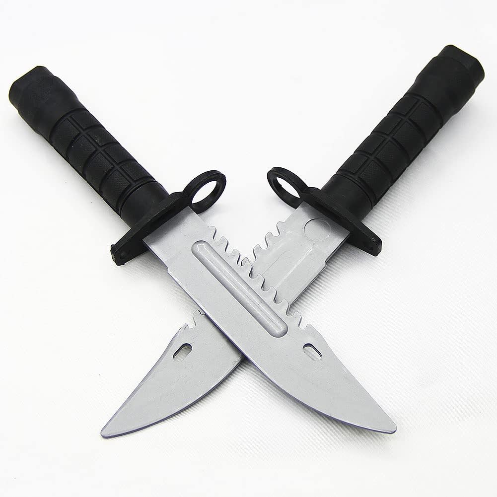 zonzxcv 2 Pcs Toy Plastic Dagger Fake Knife Not Sharp Safety Won't Hur ...