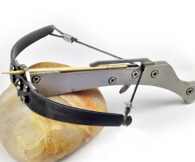Double Bows Powerful Mini Stainless Steel Crossbow Toothpicks Arrow Bo ...